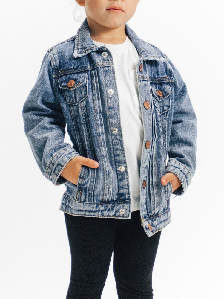 Kids Denim Jacket - Little Bipsy