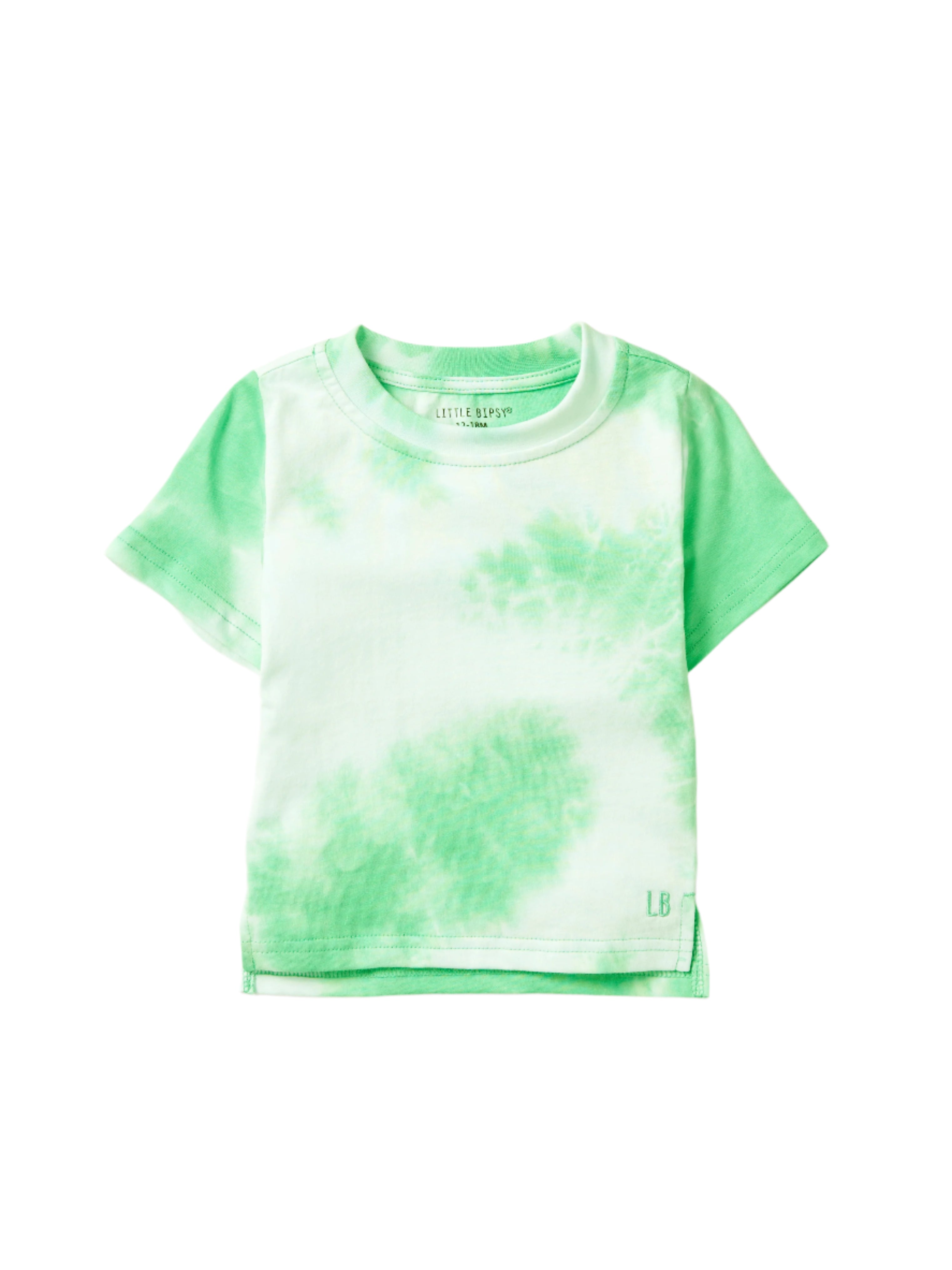 Kids Green Tie Dye T-Shirt - Little Bipsy