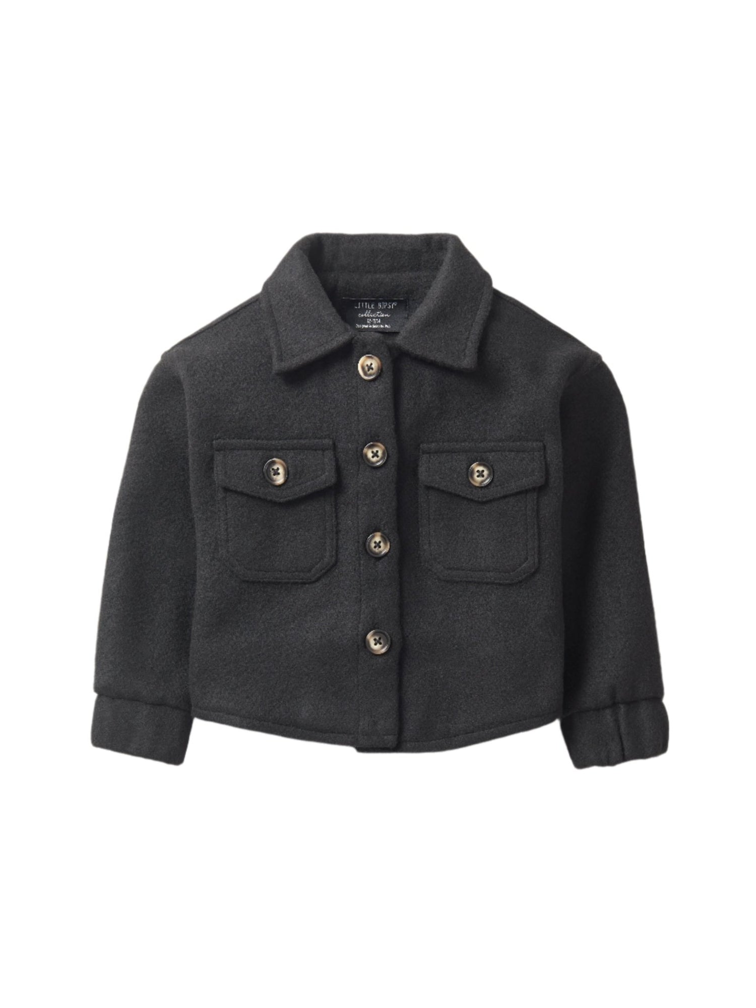 Kids Black Shacket - Little Bipsy